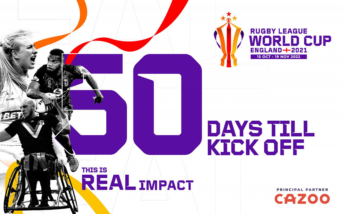 Rugby League World Cup 2021 celebrates 50DTG until the tournament kicks off